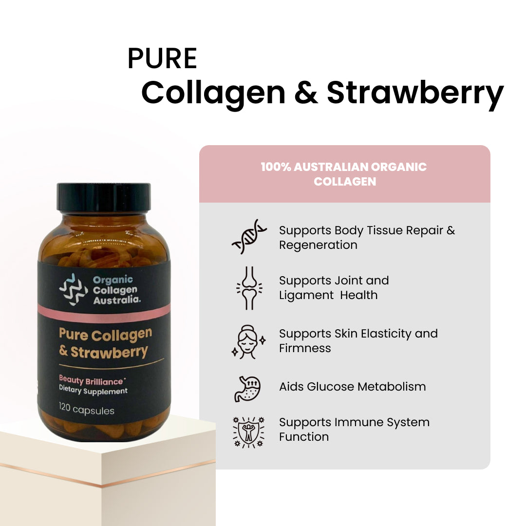 Pure Collagen with Strawberry (120 capsules)